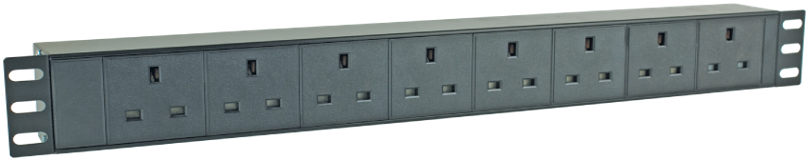 19” UK HORIZONTAL RACK MOUNTED PDU