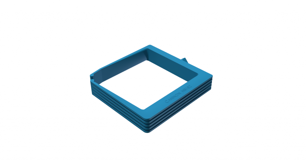 Blue nylon cable management rings